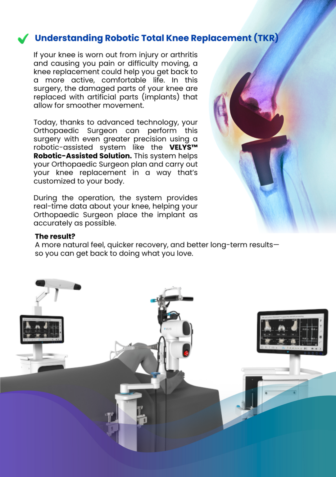 Robotic Total Knee Replacement (TKR) - Hospital Fatimah